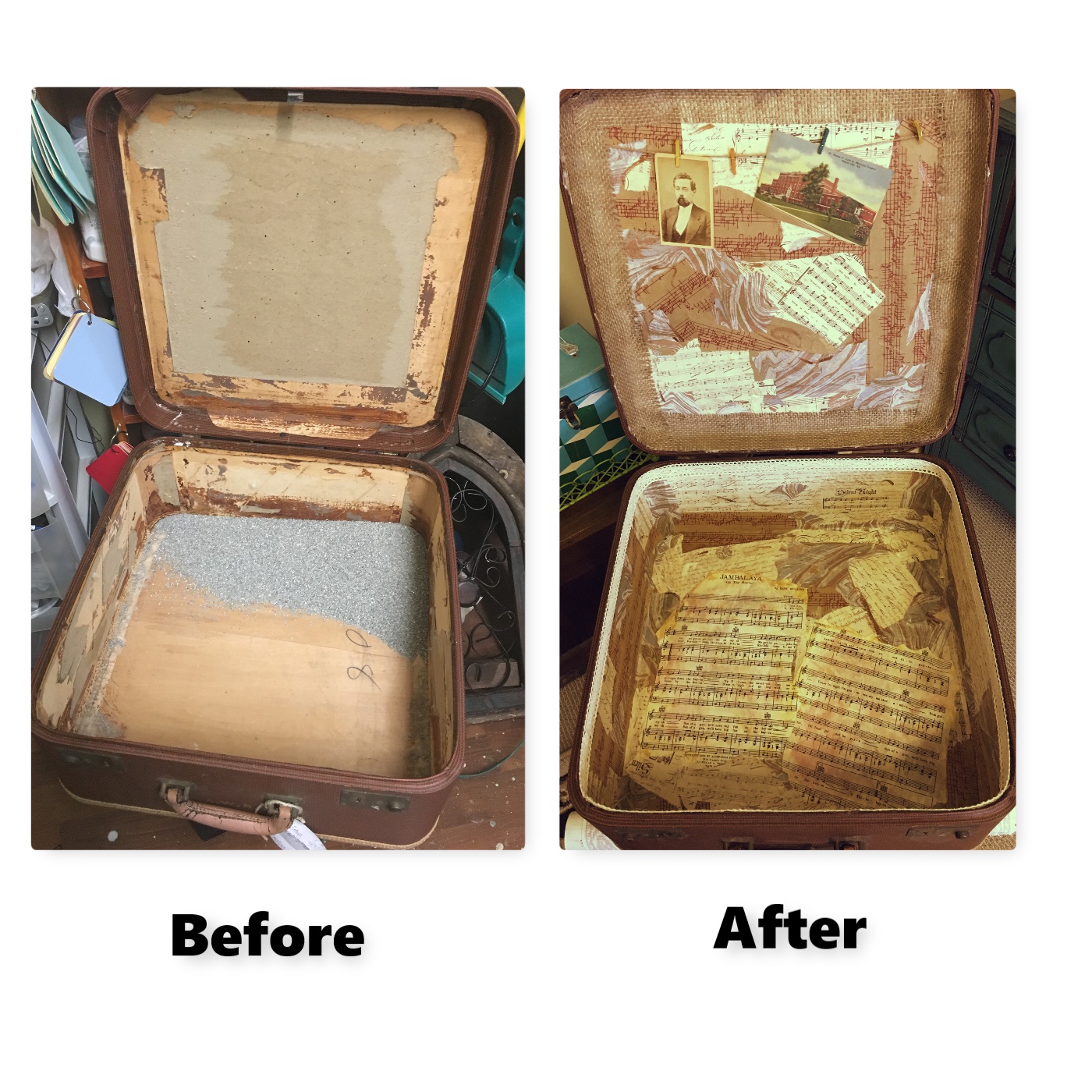 Redo of Vintage Suitcase | Ginger's Attic